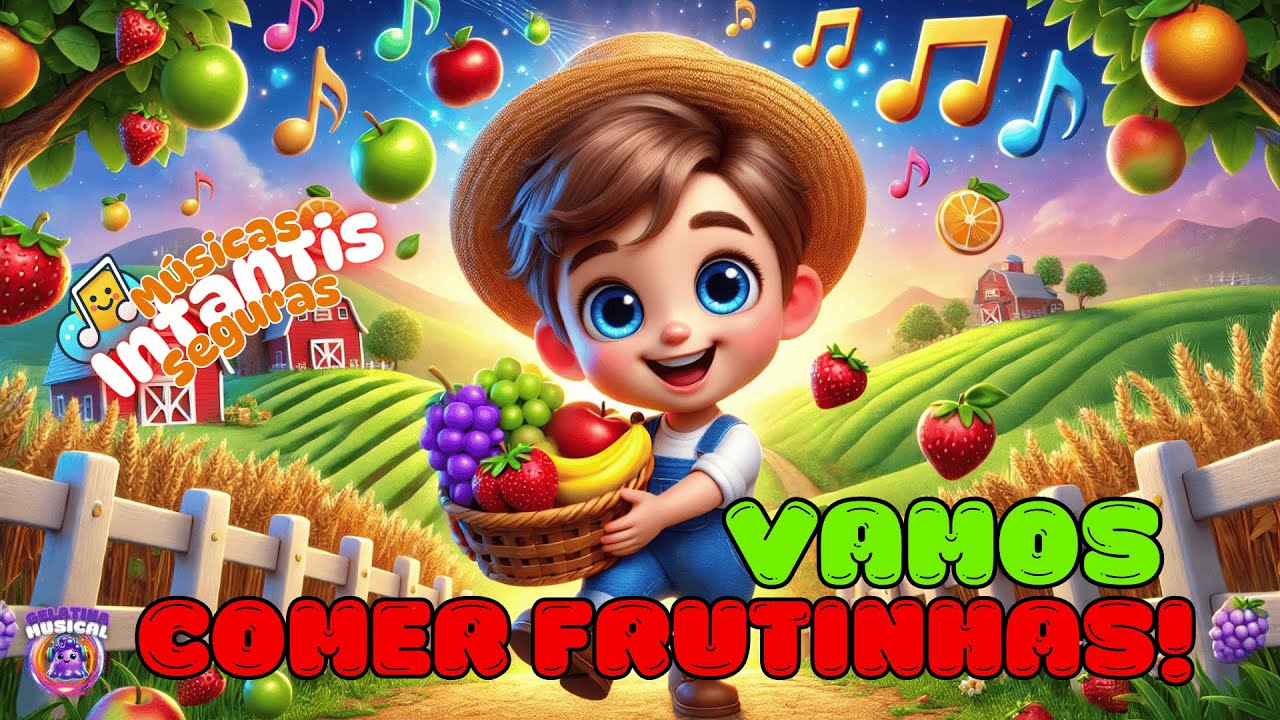 Vamos Comer Frutinhas 🍎🎶 - Música Infantil Divertida e Educativa para ...