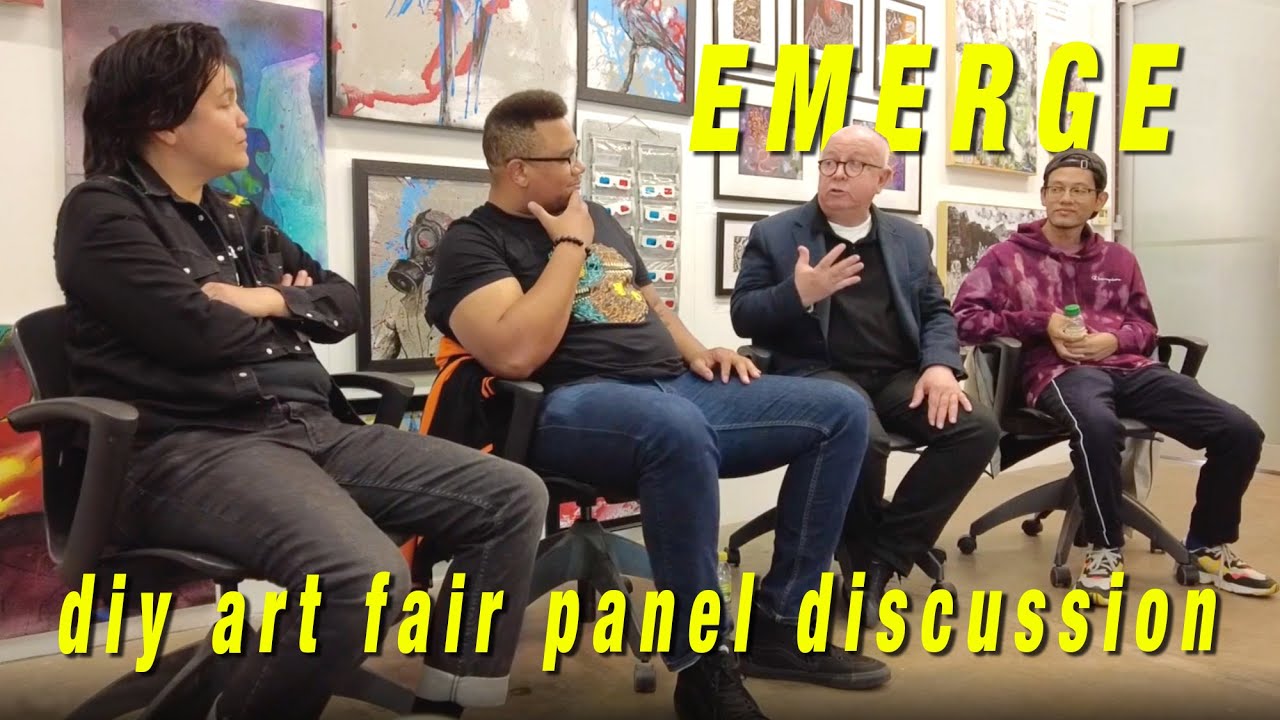 EMERGE 2023 (diy art fair Dallas) panel discussion - YouTube