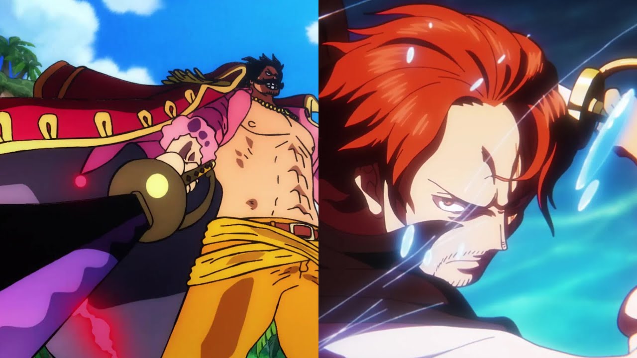 One piece Divine Departure Roger vs Shanks Comparison - YouTube