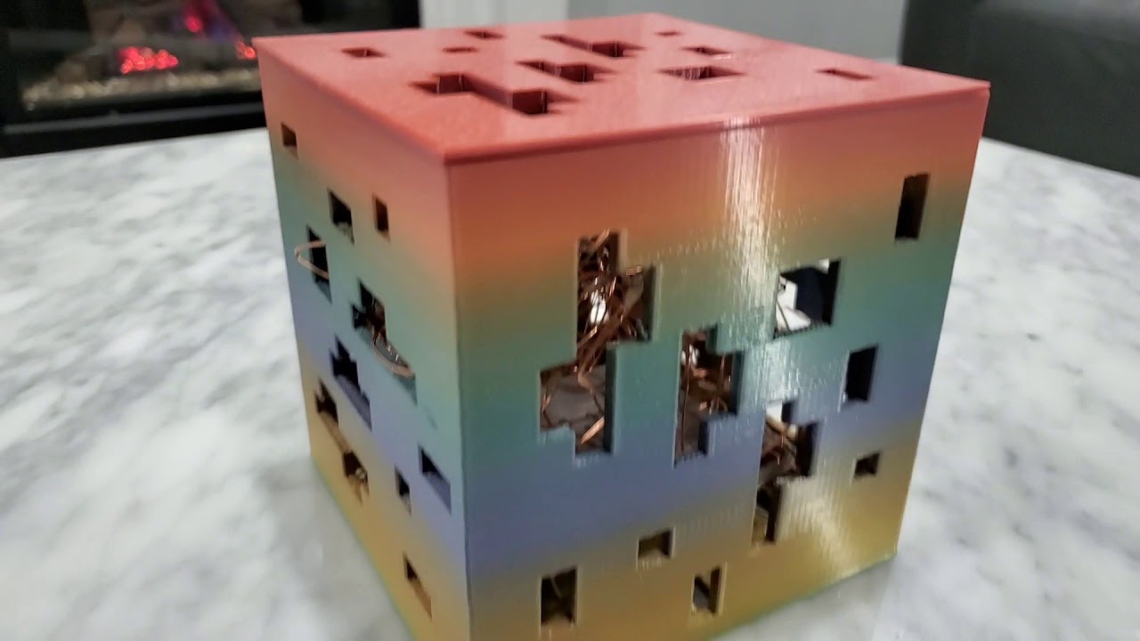 Minecraft Ore Lamp - 3d Print - YouTube