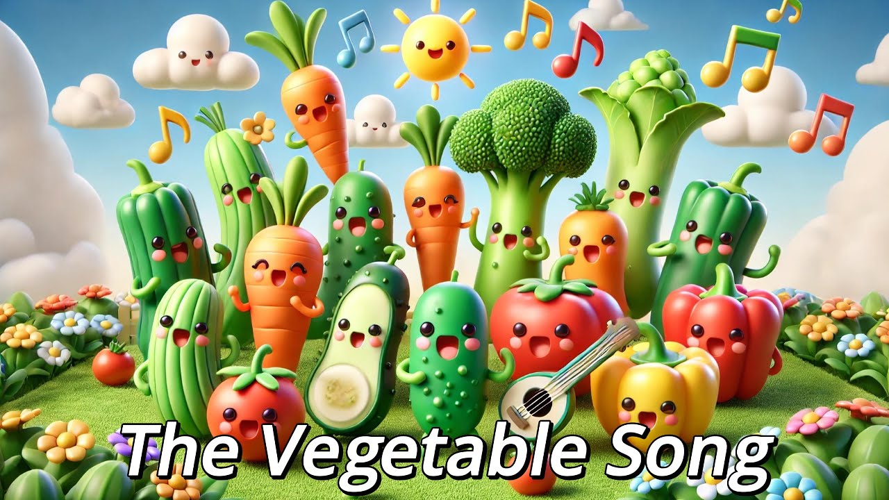 The Vegetable Song | Healthy and Vegetable Names for Kids - YouTube