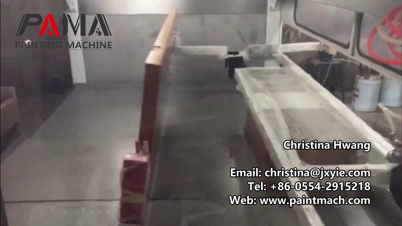 五轴门喷Door Automatic Spraying Machine - YouTube