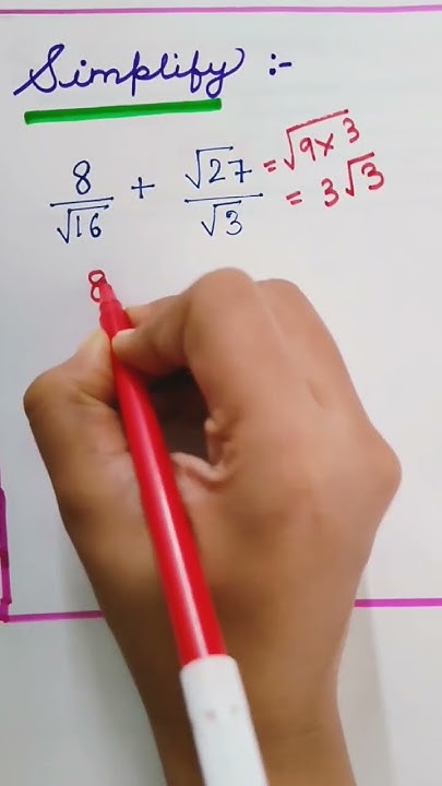 Simplification of Roots 🔥| Easy Tricks 🔥| Exploring Pi's ️ - YouTube