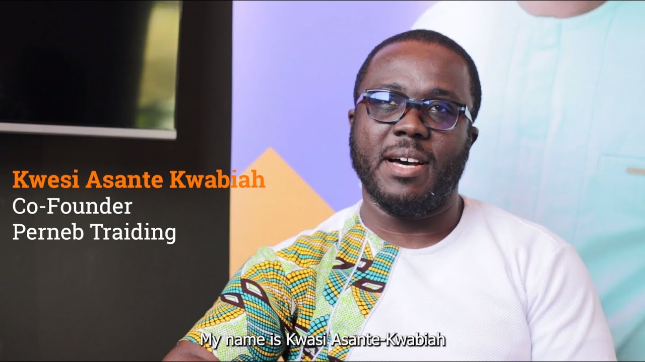 Orange Corners Ghana: Kwesi Asante Kwabiah - Perneb Traiding - YouTube