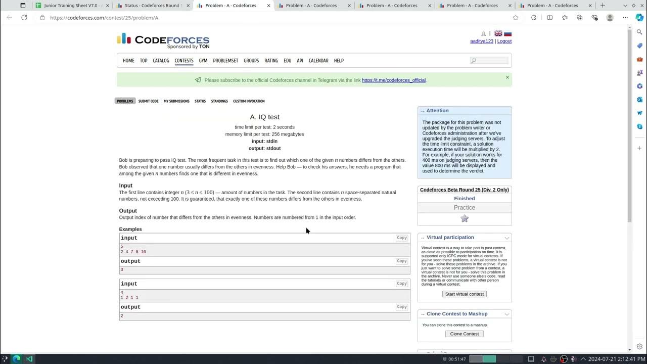 STUDY WITH ME - LEARNING HOW TO PROGRAM - COMPETITIVE PROGRAMMING - CODEFORCES - 1 HOUR - YouTube