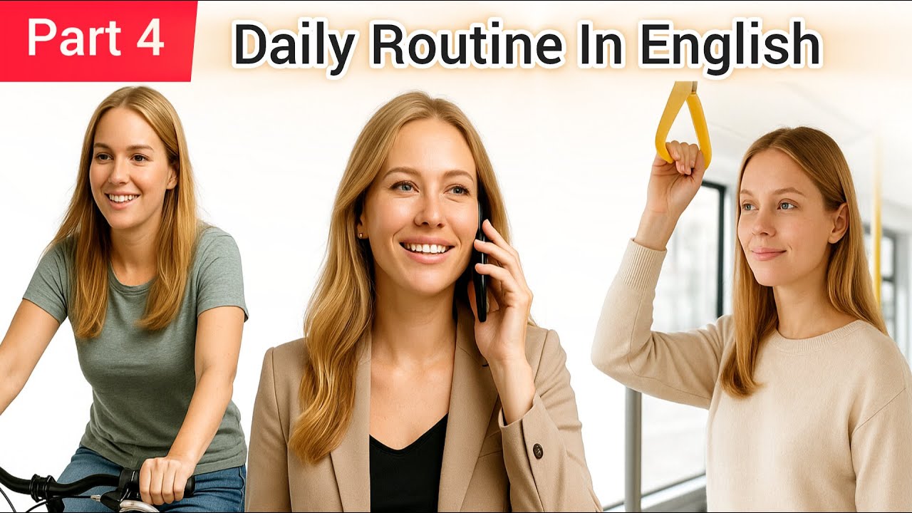 English Speaking Practice: Daily Routine Sentences | Part 4 - YouTube