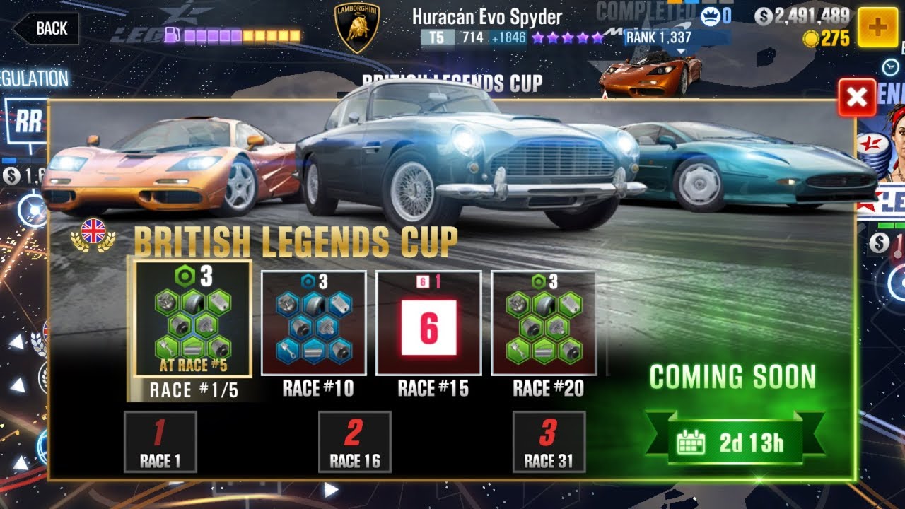 Csr 2 racing | BRITISH LEGENDS CUP | LOCK IN CARS - YouTube