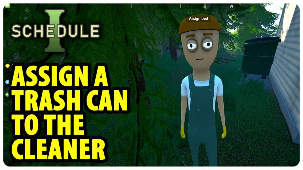 Assign a trash can to the cleaner - Cleaners | Schedule 1 - YouTube