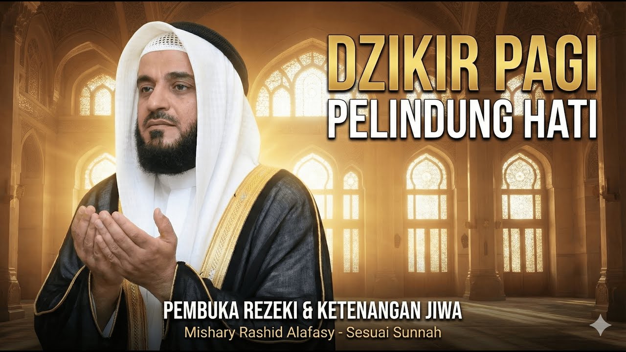 Dzikir Pagi Pembuka Rezeki & Penenang Hati - Syekh Mishary Rashid ...