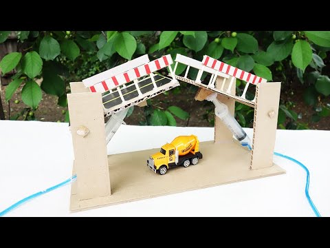 How to make an interesting drawbridge out of cardboard experiment - YouTube