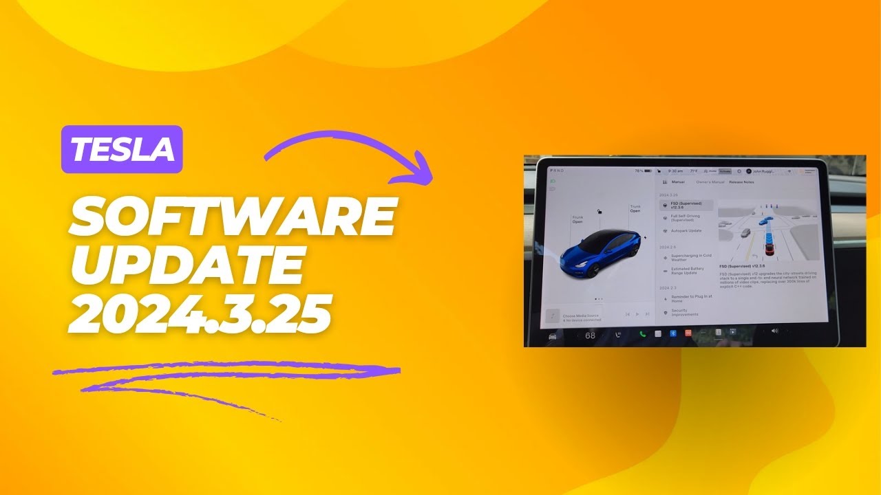 Tesla Software Update Version 2024.3.25 - AUTO PARK !!! - YouTube