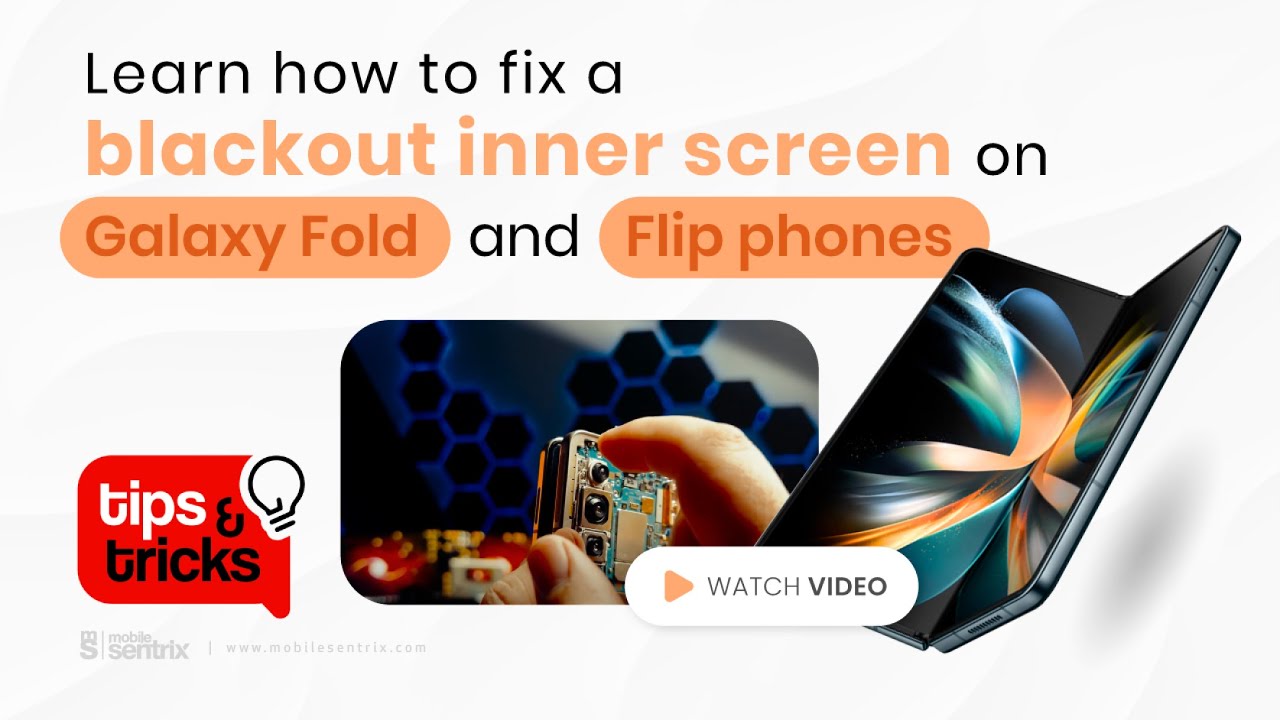 Fix Inner Display problems on Foldable Galaxy Phones after Screen ...