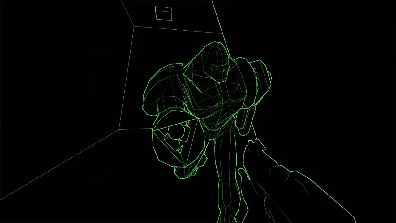 Quake 2 Remastered - "Mesh Edges" Wireframe Reshade - First Level Set ...