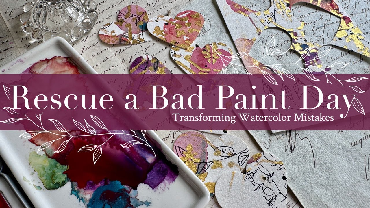 How to Rescue a Bad Paint Day: Transforming Watercolor Mistakes - YouTube