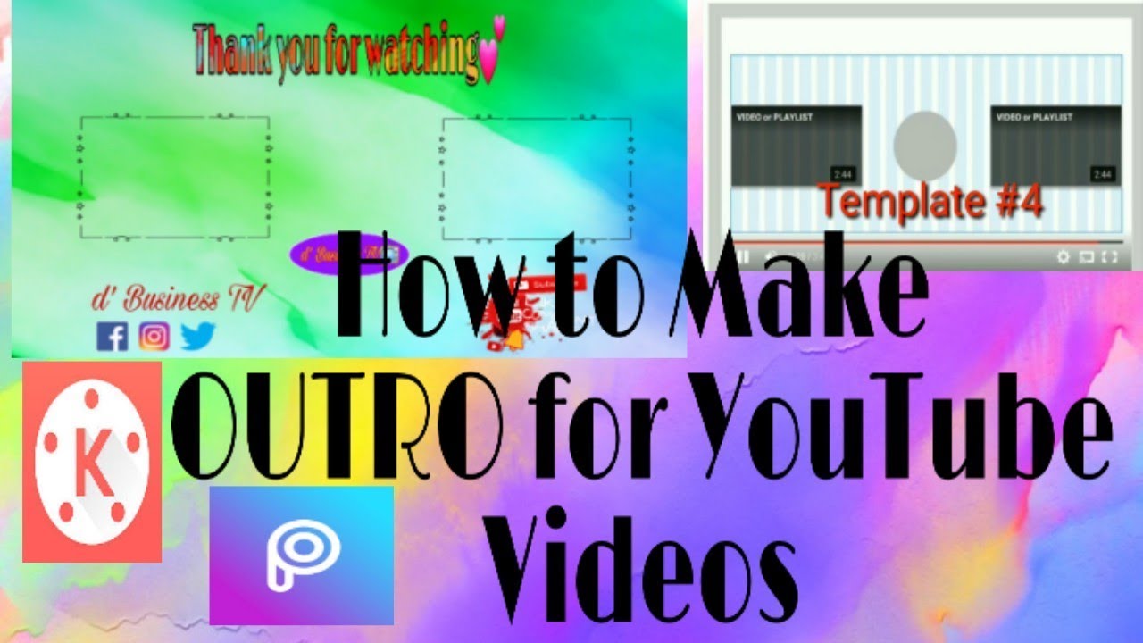 How to Make OUTRO for YOUTUBE Videos - YouTube