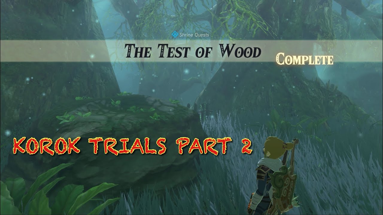 The Korok Trials | Test of Wood | Maag Halan Shrine Zelda Breath of the ...