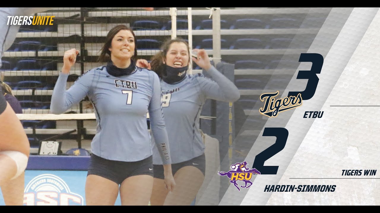 @ETBU_Volleyball | Highlights vs. Hardin-Simmons (Feb. 5, 2021) - YouTube