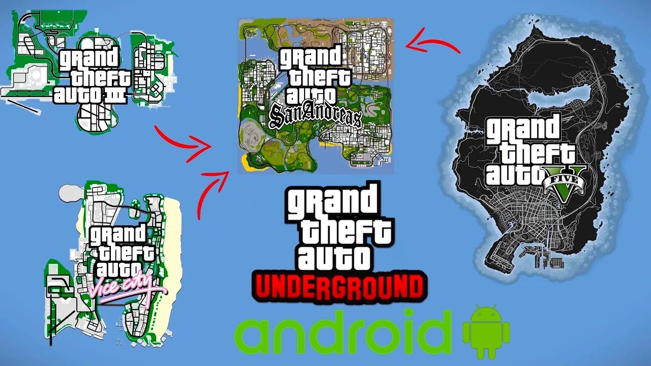 All GTA Maps Combined In GTA SA Android | GTA Underground Mod Android ...