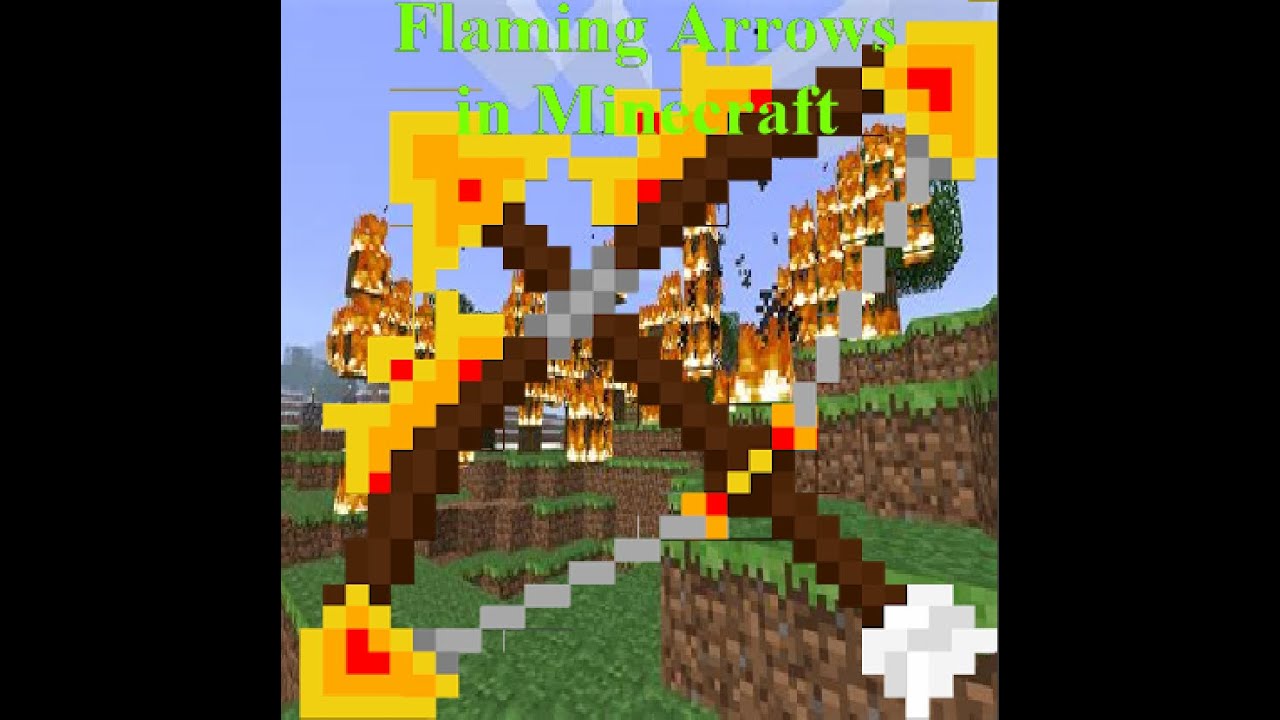 How to make flaming arrows in minecraft | Make the most lethal weapon ...