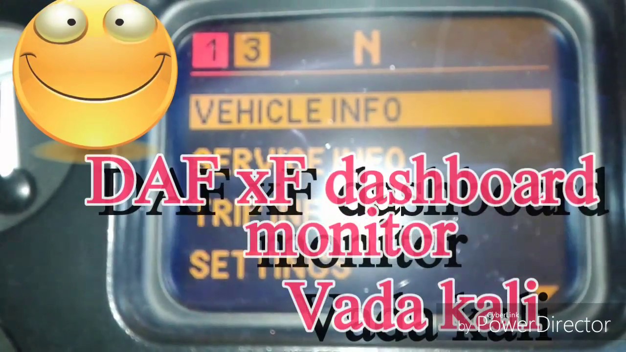 DAF xF dashboard monitor එකේ වැඩ කෑලි ටිකක් oil level එහෙම බලන විදිය තව ...