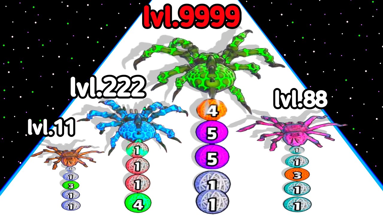 Max Level Spider Evolution 3D Level_Up Part-1 Gameplay (New Game)2024 ...