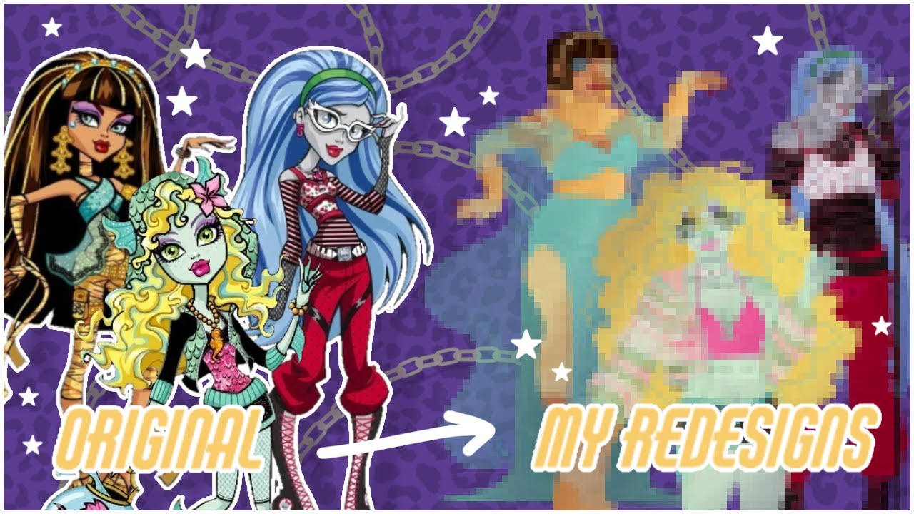 Redesigning Monster High characters(again) |SPEEDPAINT| - YouTube