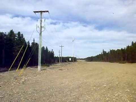 Wind Farms near Bathurst New Brunswick - YouTube