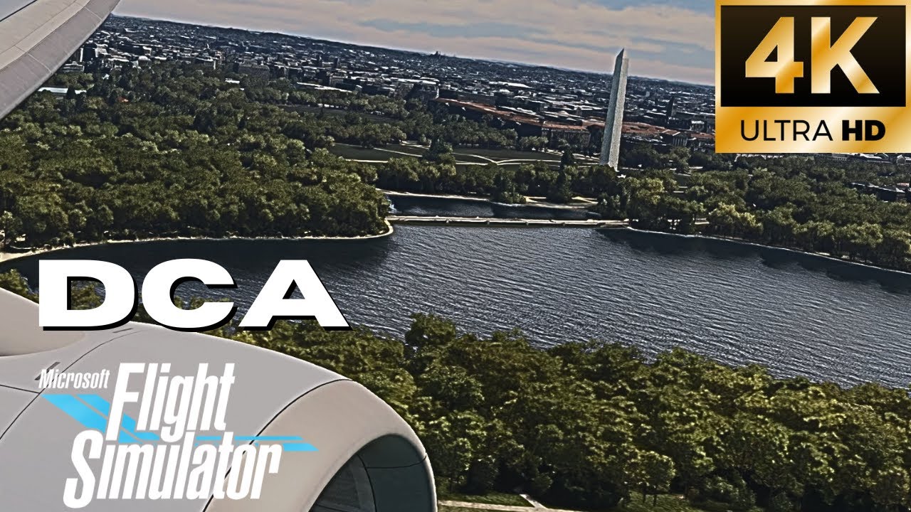 MSFS DCA Landing Rwy 19 | Ultra Realistic 737 Approach - YouTube