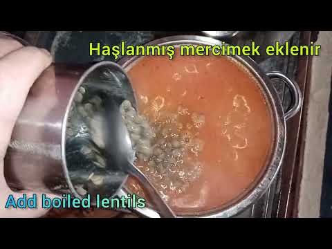 LEZİZ VE NEFİS YAVAN ÇORBA Yapımı /  Very good soup recipe#yemek#mercimek#bulgur#kolaytarif