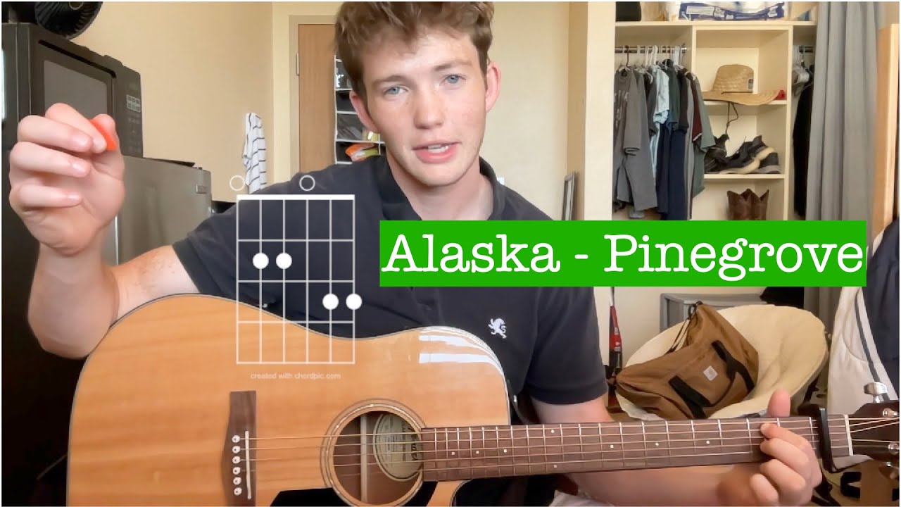 Alaska (Pinegrove) - Acoustic Guitar Tutorial Lesson - YouTube