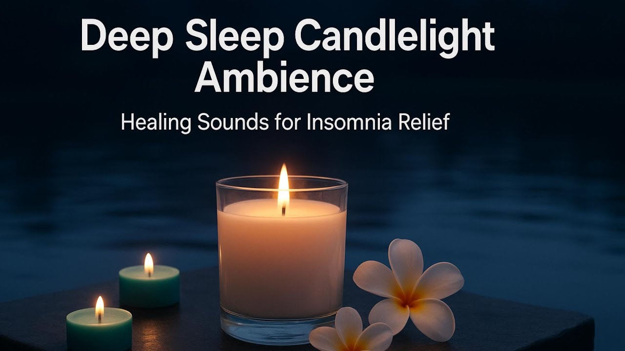 Deep Sleep Candlelight Ambience | Healing Sounds for Insomnia Relief ...