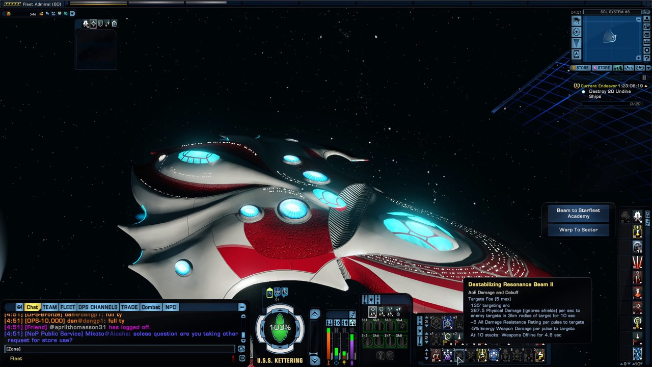STAR TREK ONLINE - 80K Temporal Dreadnought Cruiser [T6] Chronos Class ...