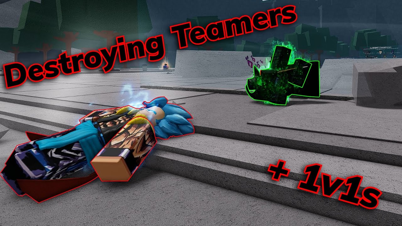 Destroying Teamers and 1v1s | The Strongest Battlegrounds - YouTube