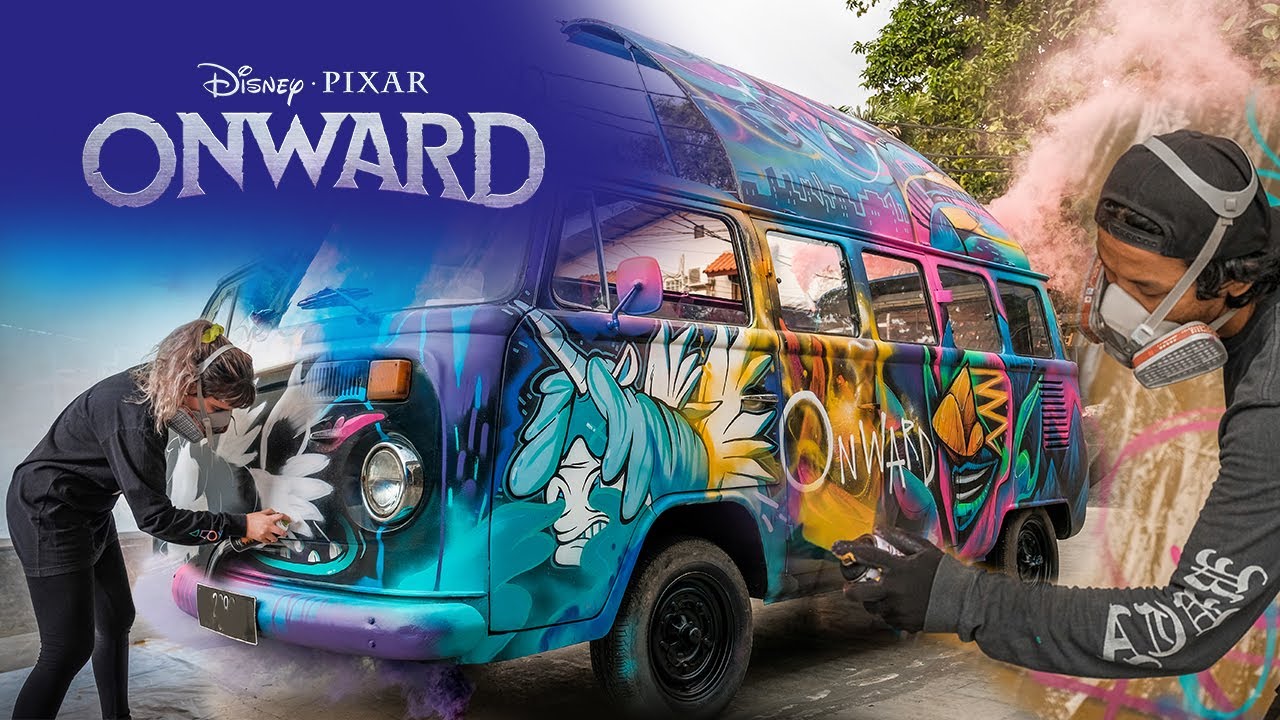 Painting on VW Kombi (Disney Pixar Project) HERZVEN x SHANETORTILLA ...