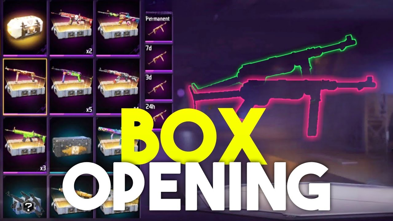 FREE FIRE GUN BOX OPENING ||LETS GOOO ||RJ ROCK - YouTube