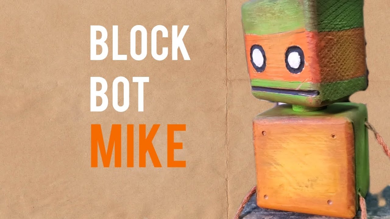 Block Bot de Mike de TMNT #diy #woodworking #toys - YouTube