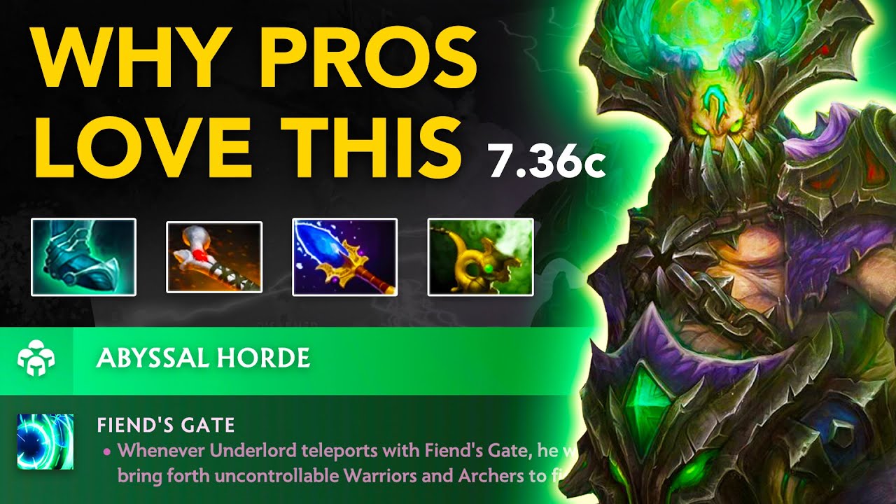 Fbz UNDERLORD Offlane - Patch 7.36c | Full Gameplay Dota Class - YouTube