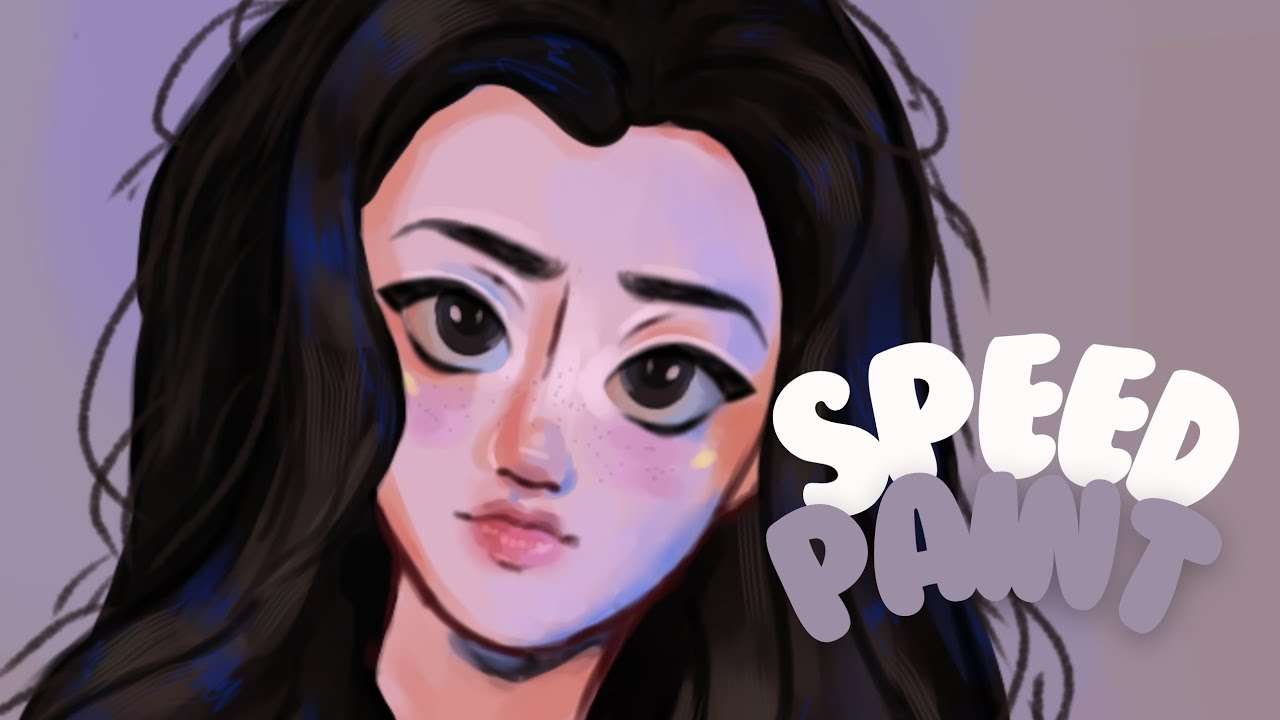 SPEEDPAINT | BLUE LIGHTS VER. 2 - YouTube