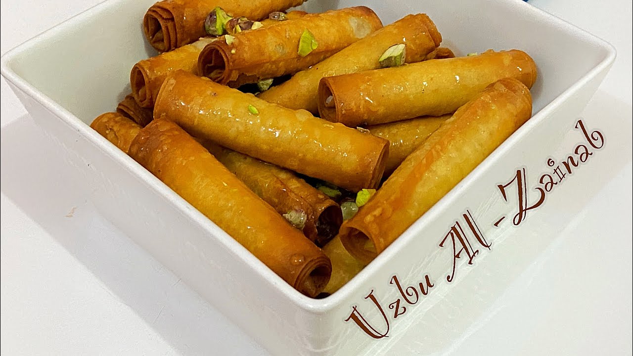 UZBU-AL-ZAINAB// Middle East Dessert//RAMADAN SNACK//crispy cheese ...
