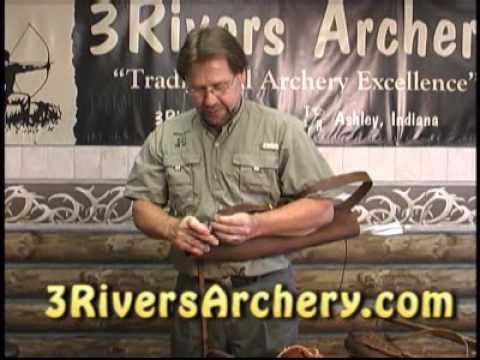 3Rivers Archery: Installing The Traditional Side Strap - YouTube