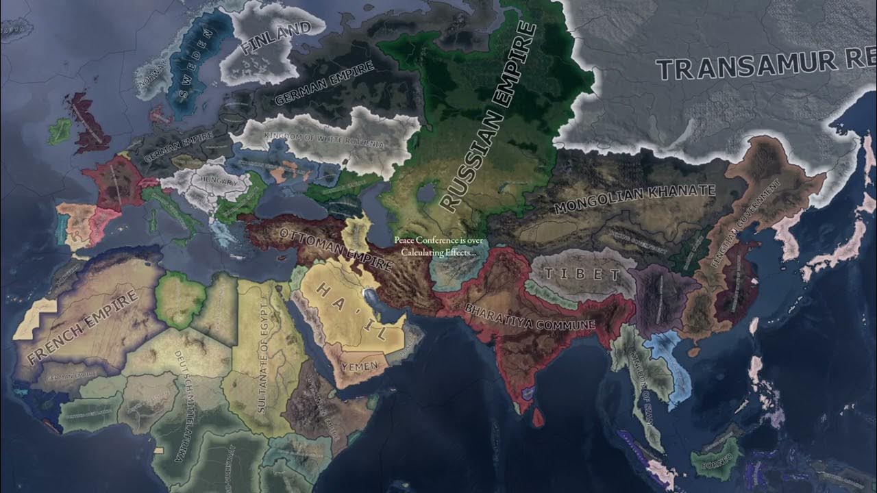 Hoi4 Kaiserredux Timelapse 1936 - 1945 # 1 - YouTube