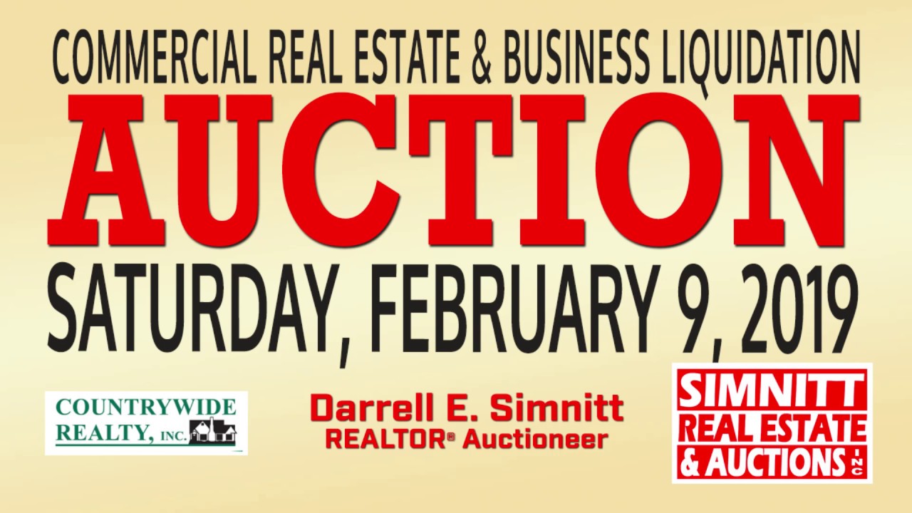 Commerical Real Estate and Business Liquidation Auction - YouTube