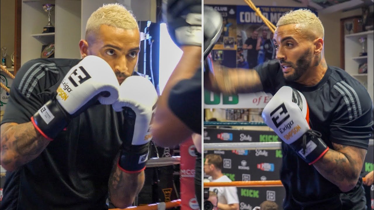 DANNY SIMPSON BOXING PADWORK FOR DANNY AARONS FIGHT… - YouTube