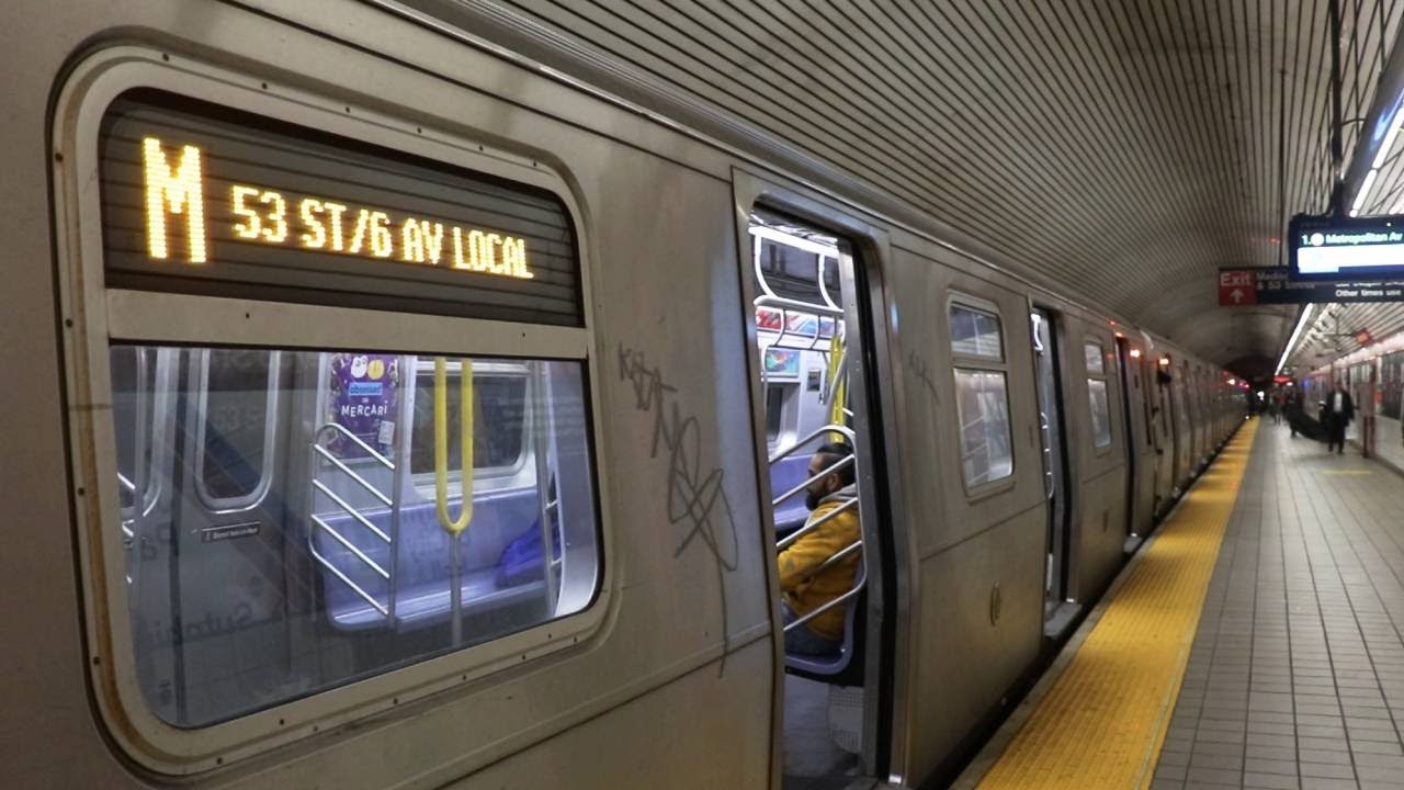 NYCT Subway: R160 (M) Train at 5th Avenue - 53rd Street - YouTube