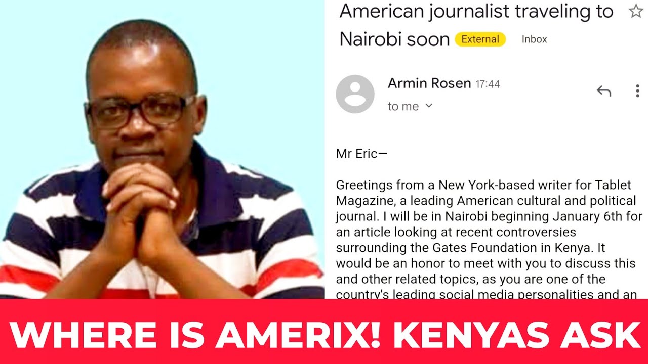 WHERE IS AMERIX?? KENYANS EXPRESS WORRY AFTER BLOGGER AMERIX ...