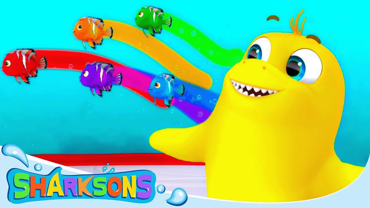 Row Row Row Your Boat | The Sharksons - Songs for Kids | Nursery Rhymes ...