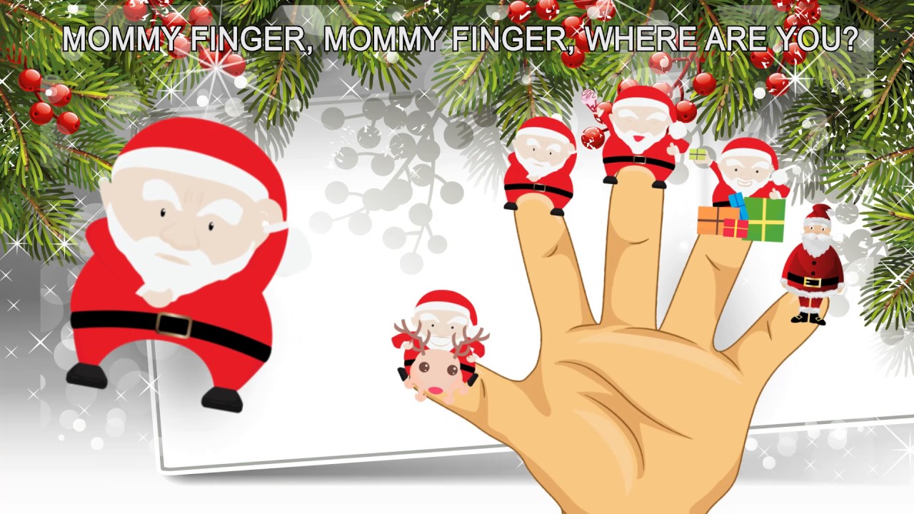 Santa Claus Happy Merry Christmas Finger Family Kids Song | Kids Song ...