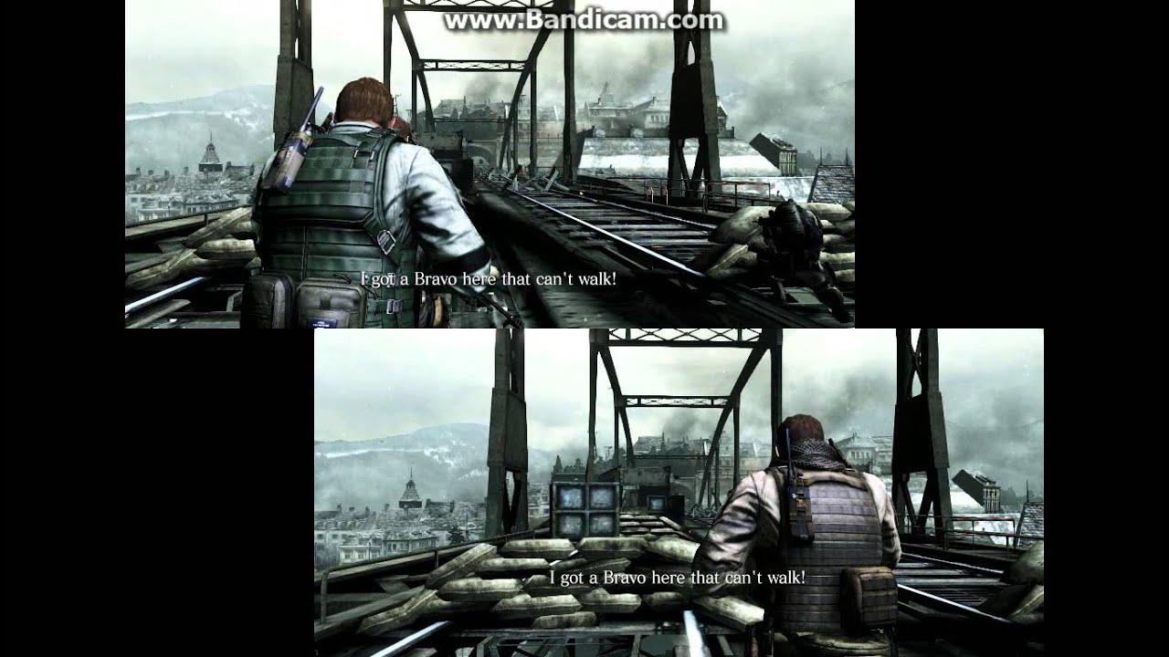 RE6 Chris and Piers - Split Screen - YouTube