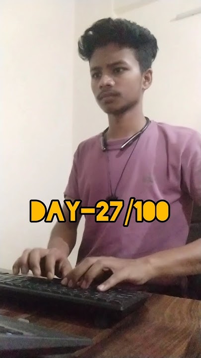 Day-27/100 #100daysofcode #coding - YouTube