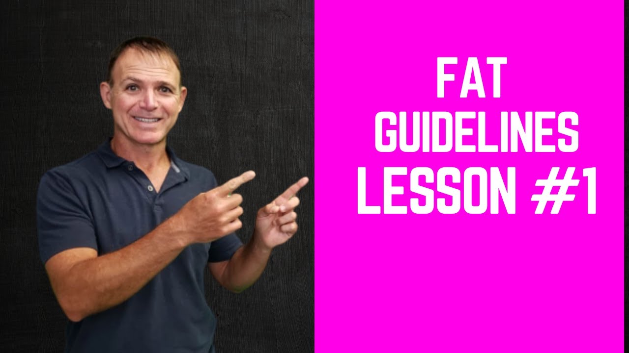 Sports Nutrition Chapter 6 Introduction To Fat Guidelines - YouTube